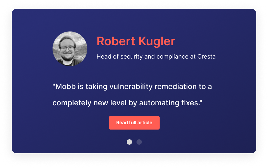 Mobb - AI Security Fixes You Can Trust